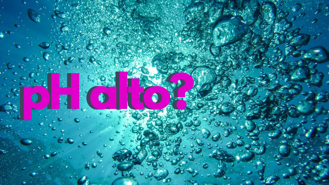 ¿Qué causa un pH alto en una piscina?